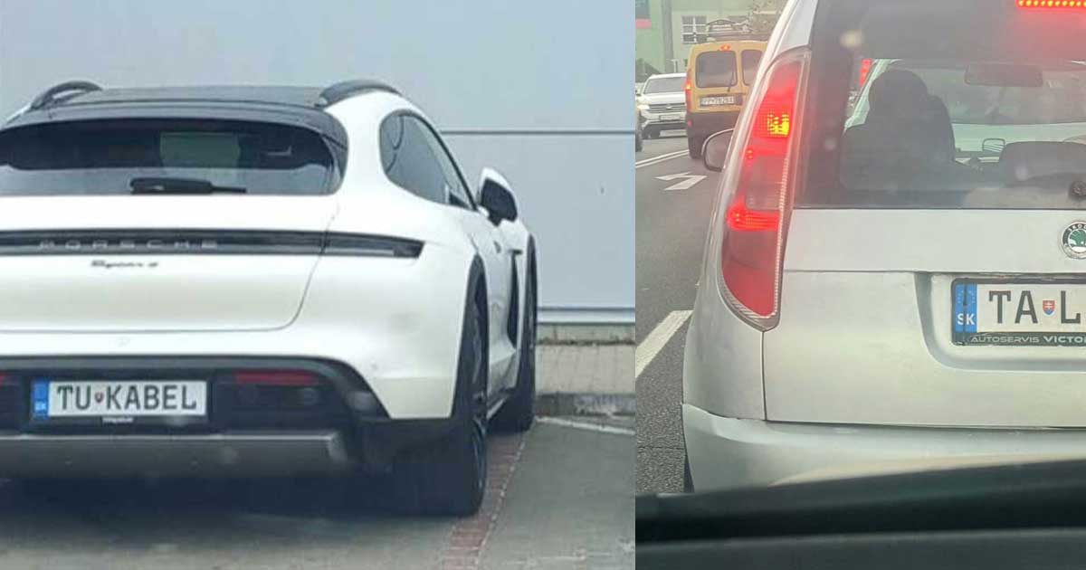 10 vtipných ŠPZ, ktoré ste stretli na našich cestách – TOP Komenty